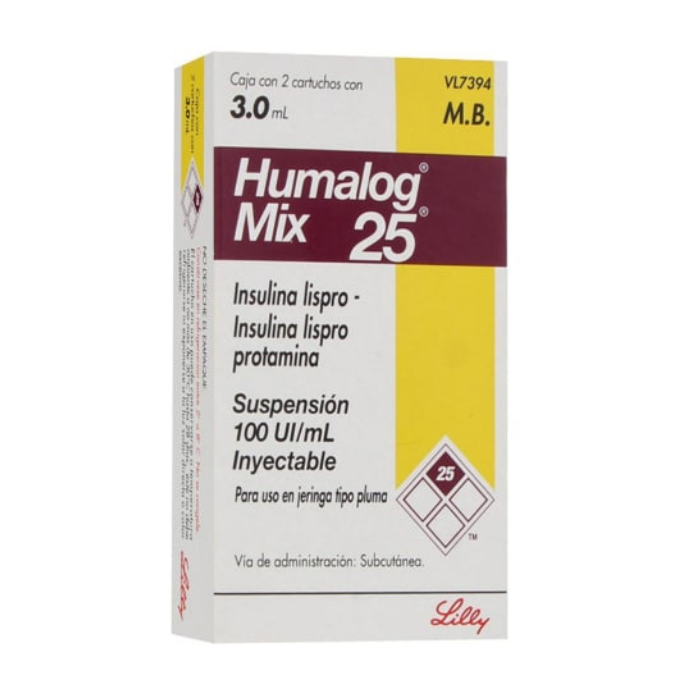HUMALOG MIX 25 (INSULINA) 2CART 3ML
